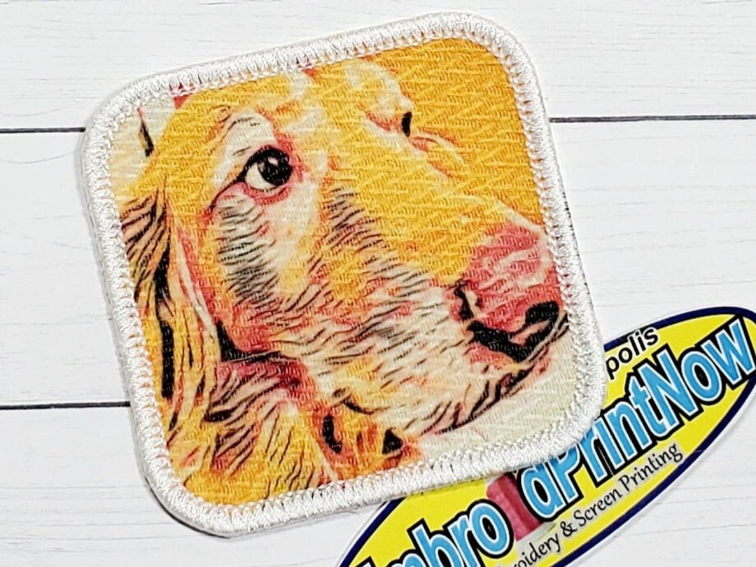 Custom Photo Patch: Printed Twill With Embroidered Border - Etsy