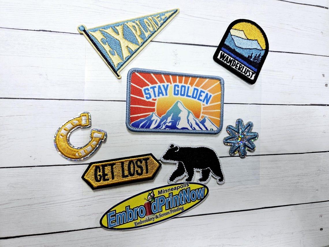 Stay Golden Embroidered Patches for Hats, Teen, Bags, Tennis - Etsy