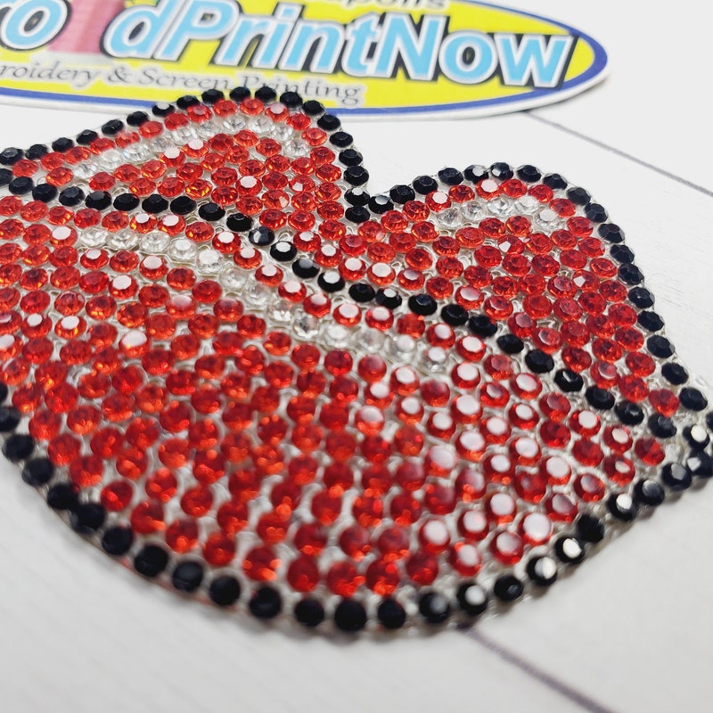 Rhinestone Lips - Etsy