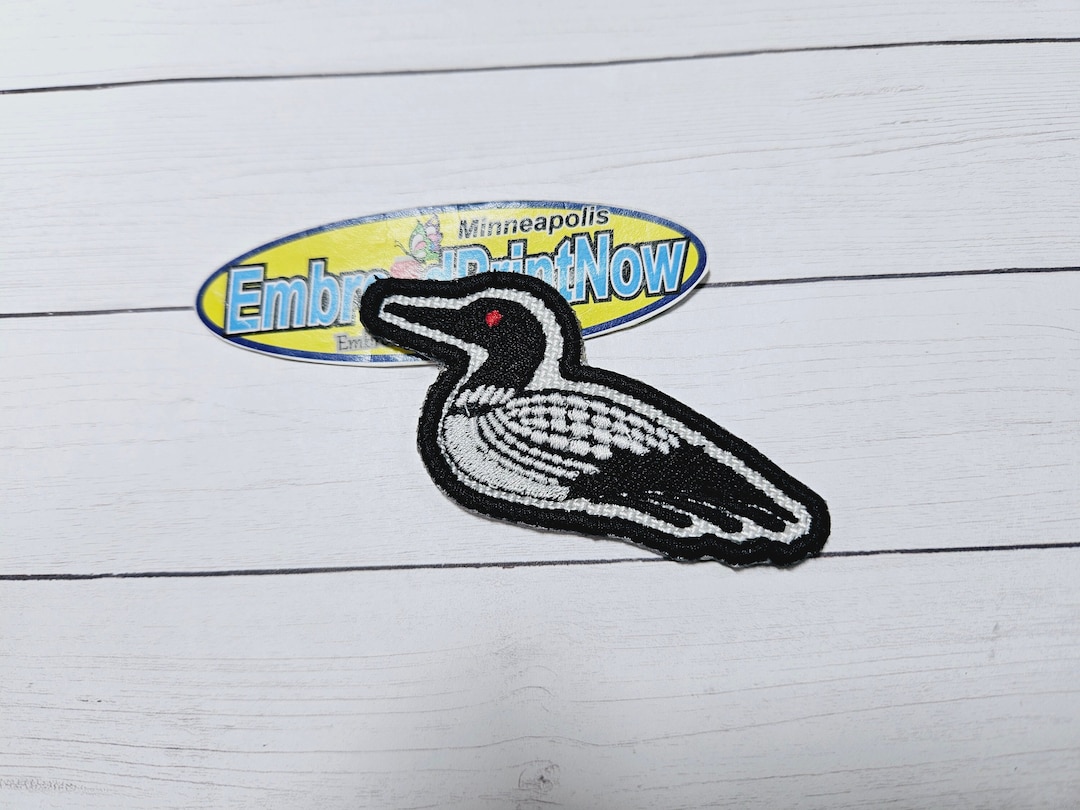 Minnesota Embroidered Loon Iron-on and Sew-on Patch - Etsy