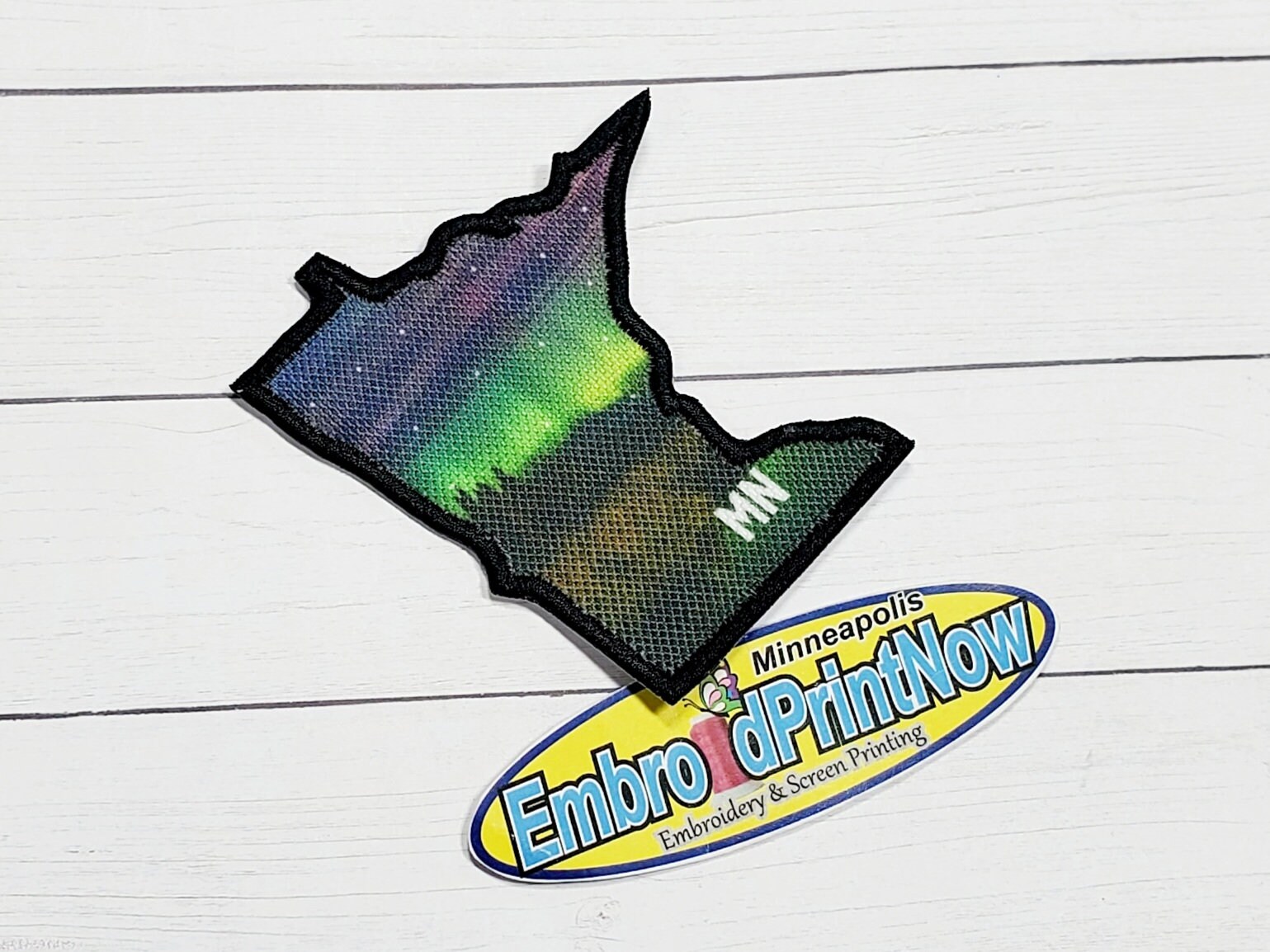 Minnesota Northern Lights State Embroidery Border Patch Size 3X2.75 - Etsy