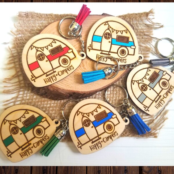 Camper Keychain - Etsy