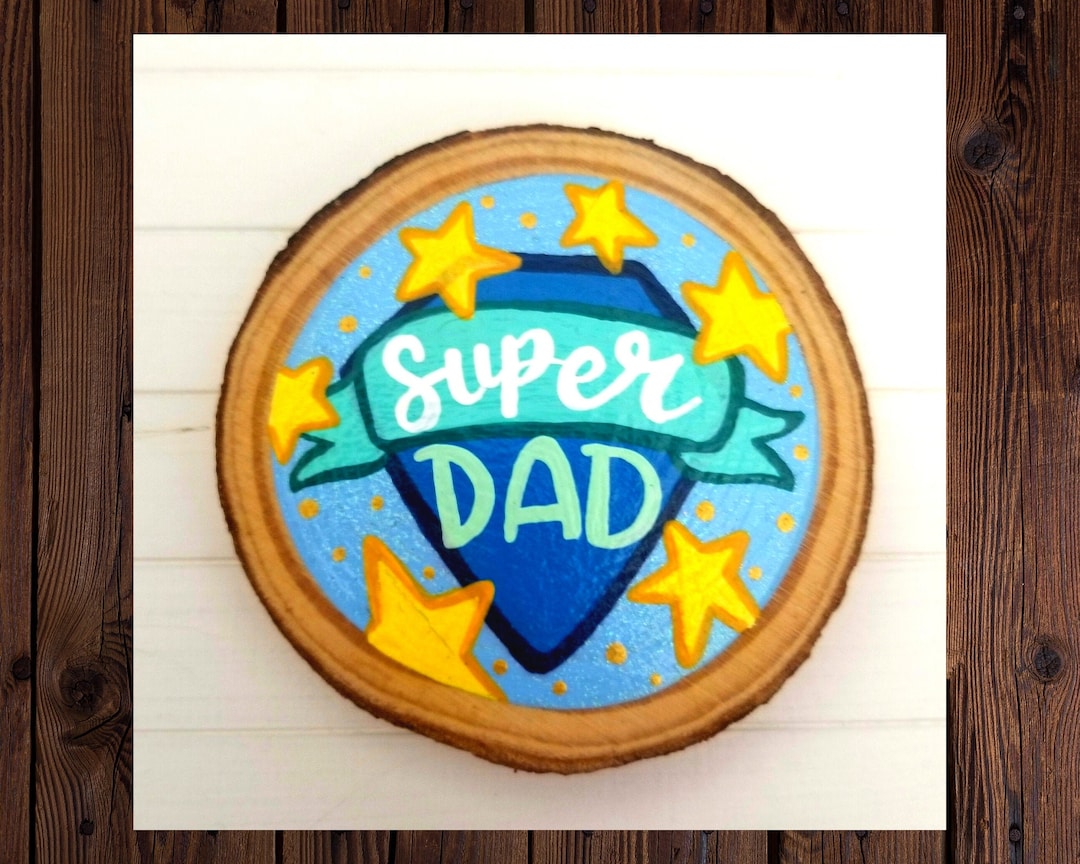 Fathers Day Gift, for Dad, for Him, Super Dad, Dad Magnet, Original Art ...