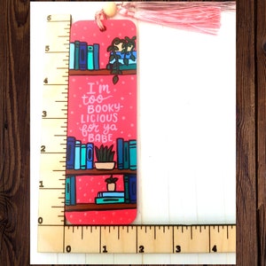 Funny Bookmark, Sturdy Bookmark, Wood Bookmark, Hand Painted Bookmark ...