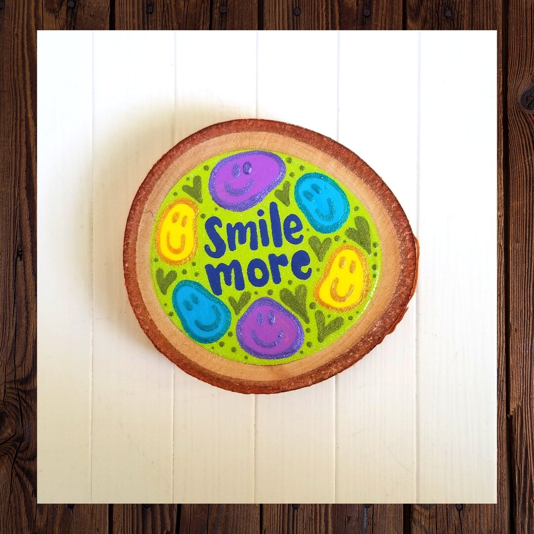 Smile Magnet, Motivational Magnets, Motivational Wood Quote, Hand ...