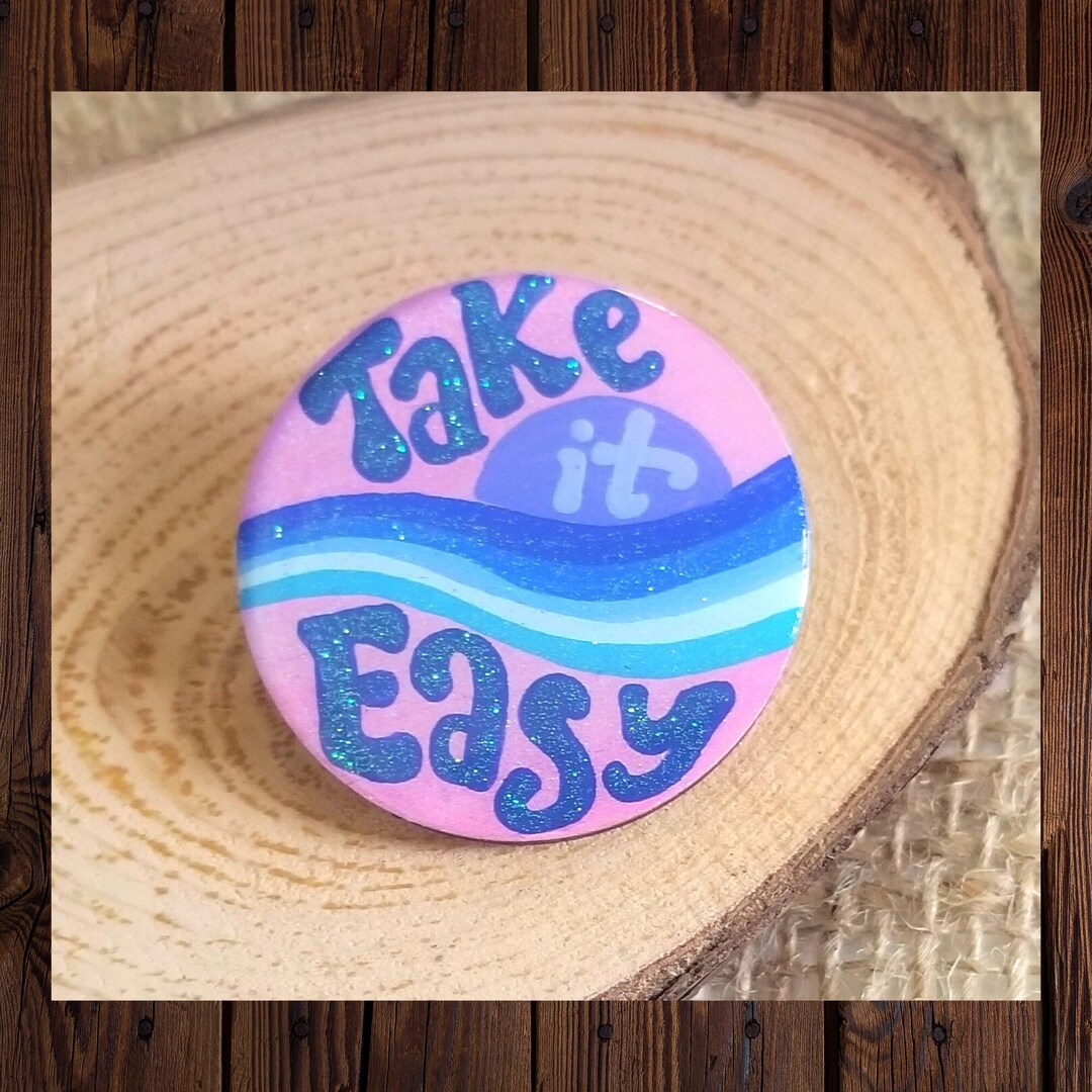 Take It Easy, Retro Pins, Pins for Bags Hippie, Hippie Pins, Hand ...