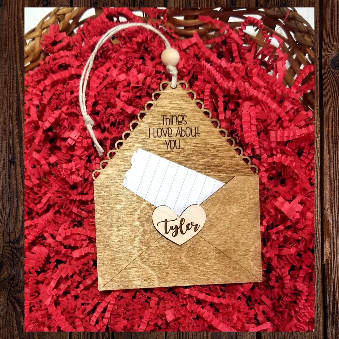 Wooden Envelope for Valentines Day, Valentines Door Hanger, Things I ...