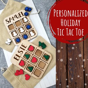 Christmas Tic Tac Toe, Christmas Gift for Child, Children's Toy, Game ...