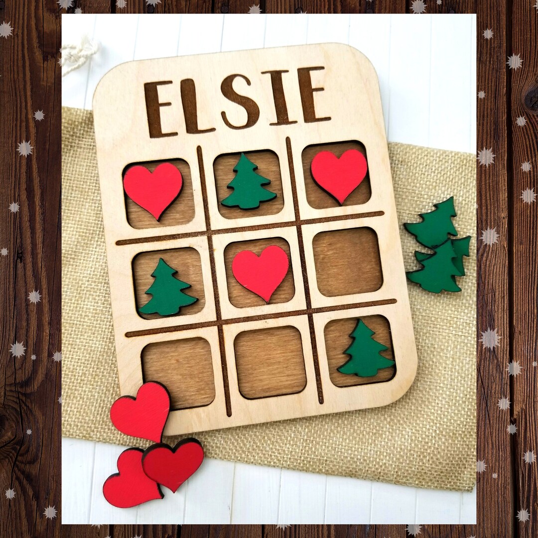 Christmas Tic Tac Toe, Christmas Gift for Child, Children's Toy, Game ...