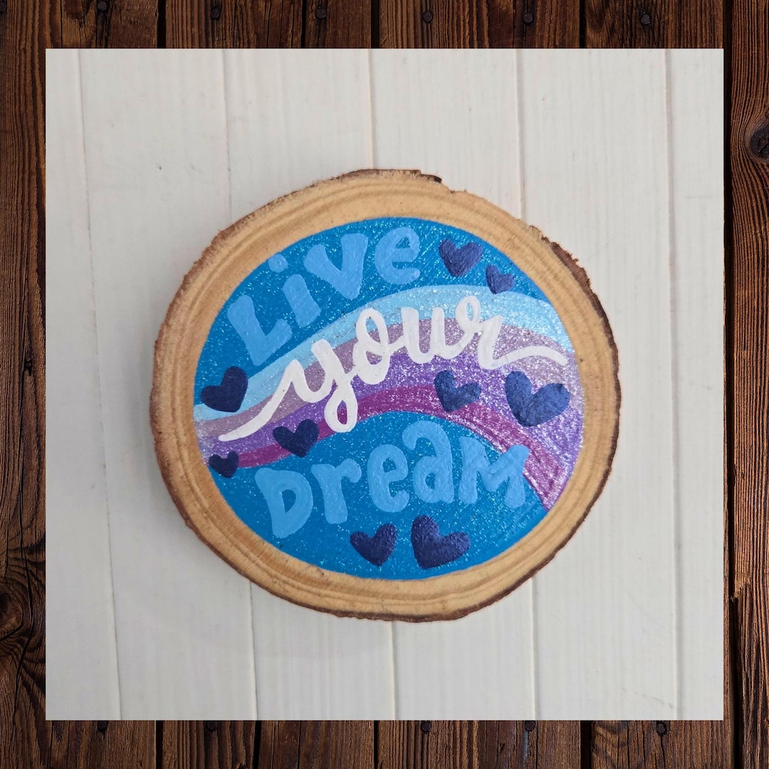 Motivational Magnet, Motivational Wood Quote, Hand Painted Magnet ...