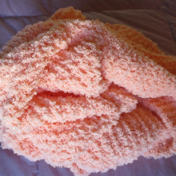 Peach Throw - Etsy