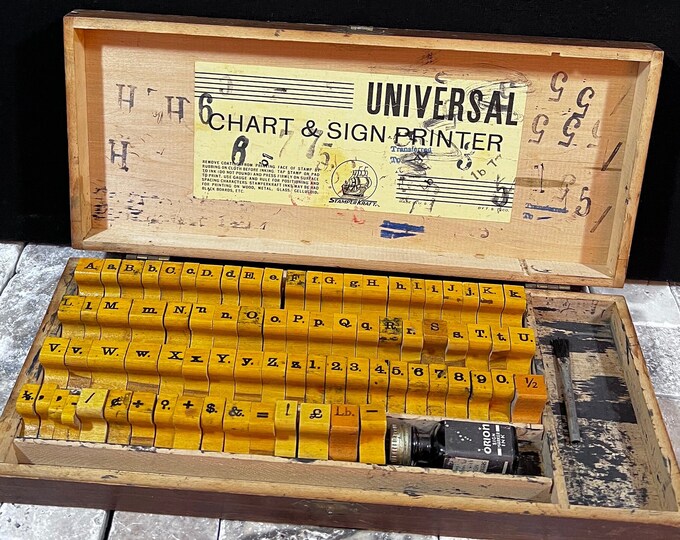 Universal Chart & Sign Printer by Stamper Kraft / Wood Printers Box ...