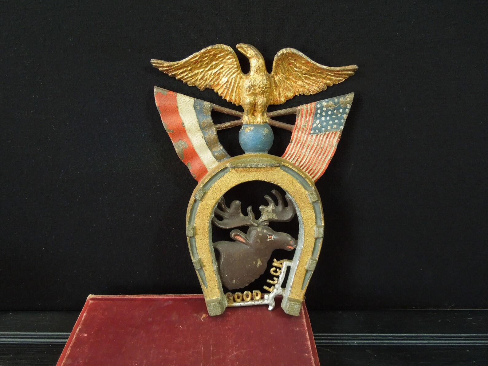 Cast Iron American Eagle W/ Flag Benevolent Order of Moose | Etsy
