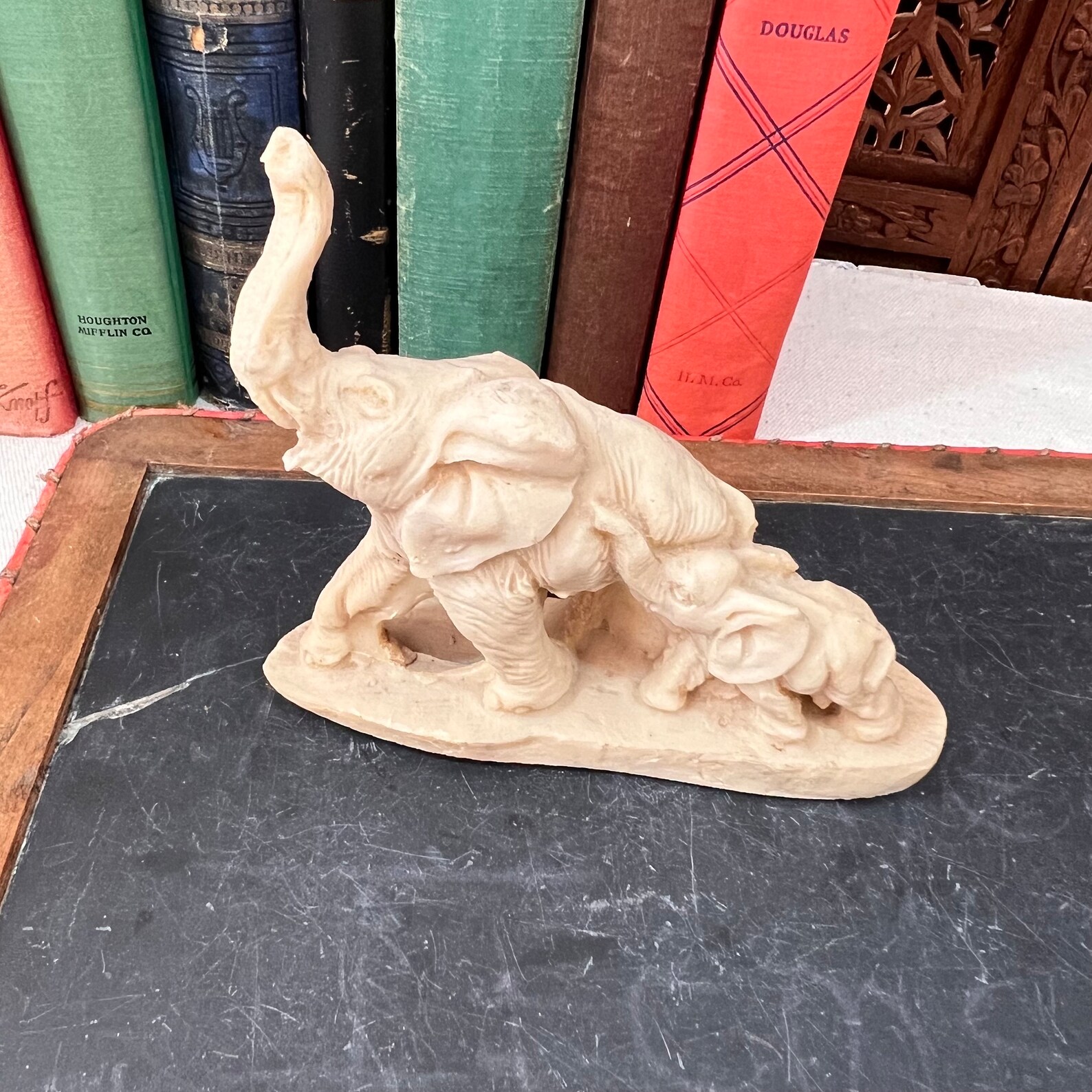 Statue of Elephant Family Mother and Baby - Vintage - Etsy