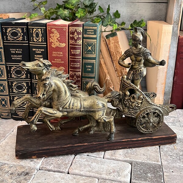Roman Chariot Statue - Etsy