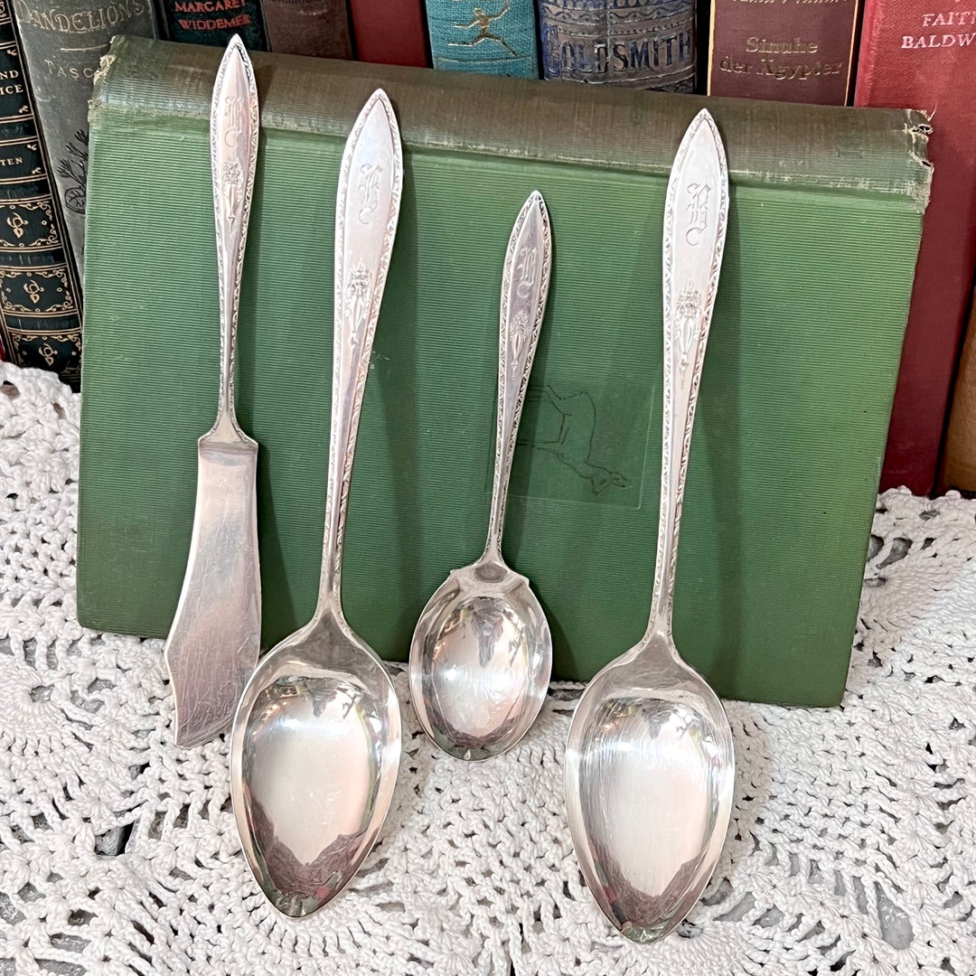 Vintage 1925 Flatware - Yourex Silverseal Lady Washington Monogrammed B ...