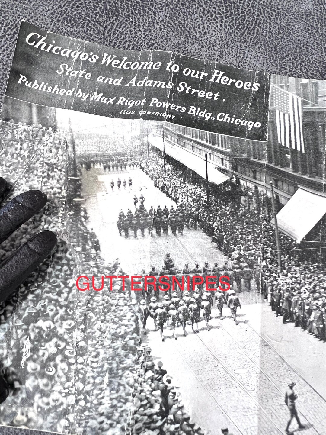 Military Hero's of WWI Foot Long Photo B/W Chicago's Welcome to Our ...