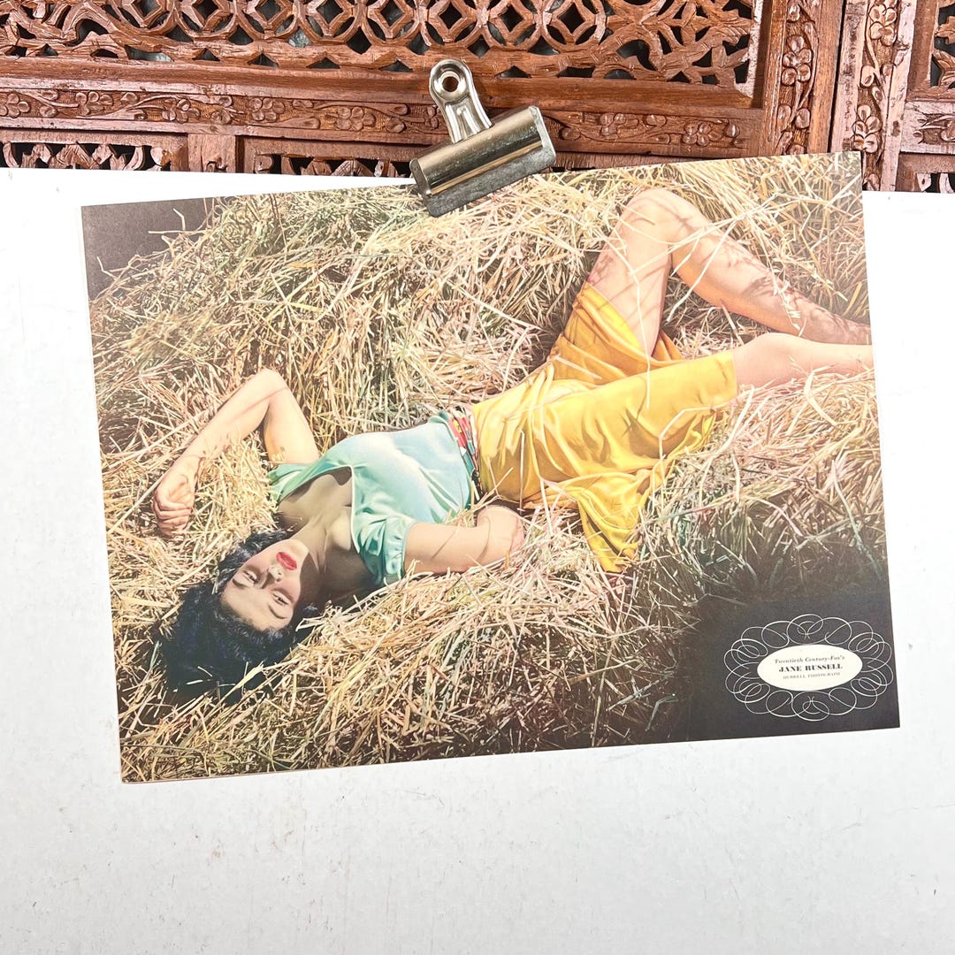 Print of Actress Jane Russell Pin up Movie Poster the Outlaw Art by ...