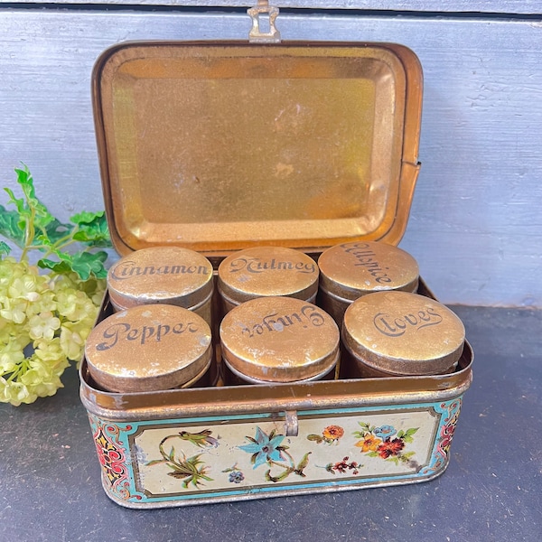 Antique Spice Box - Etsy