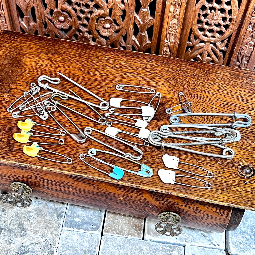 Hold It Together Mixed Safety Pin Collection Vintage Baby Diaper, Large ...