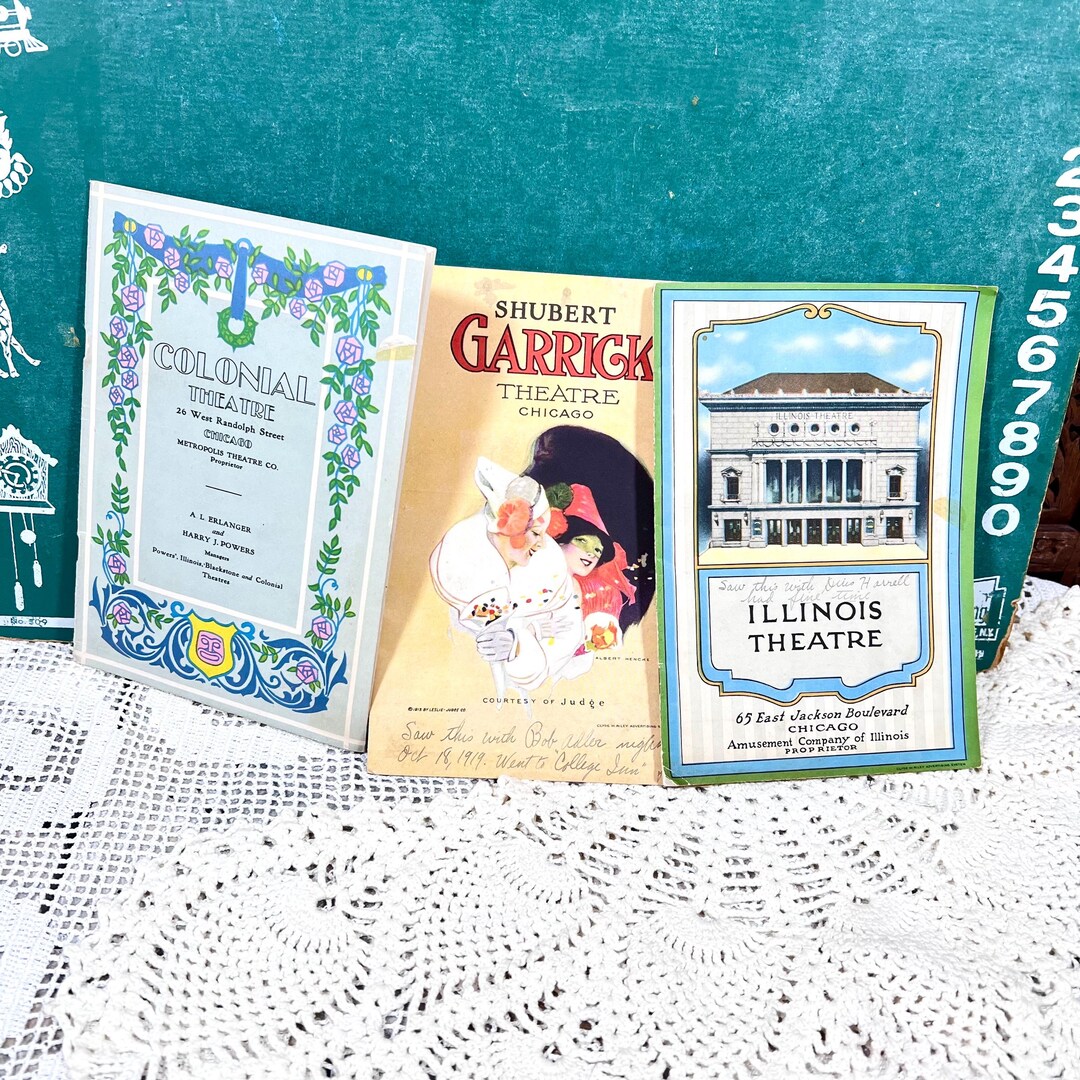 Choice of Rare Pamphlets 1900's Antique Theater Playbill, Programs ...