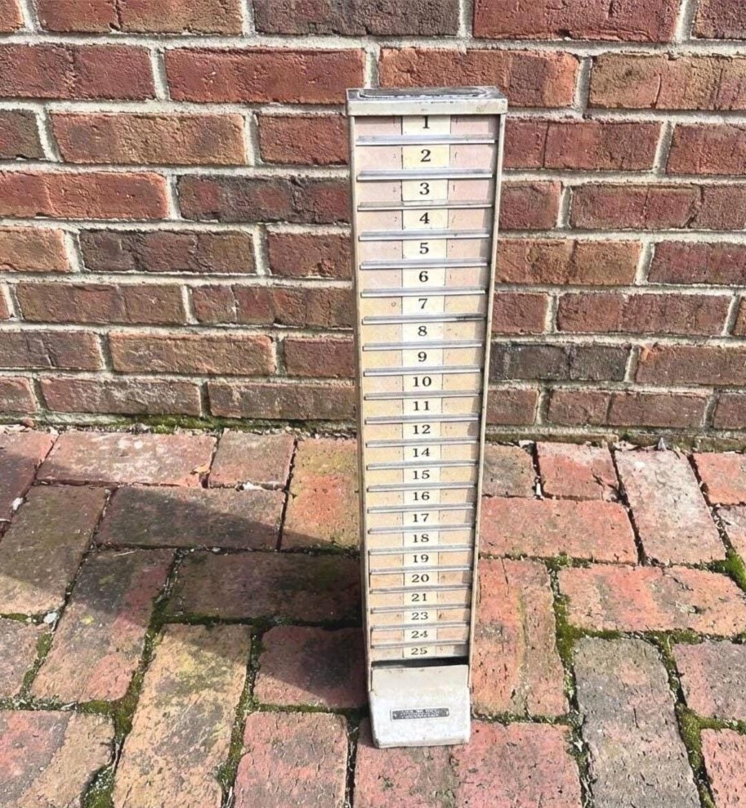 Vintage Metal Slotted Timecard Industrial, Business Wall Art - Etsy