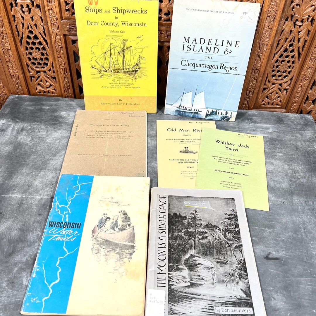 Pamphlets on Wisconsin History Shipwrecks Door County, Madeline Island ...