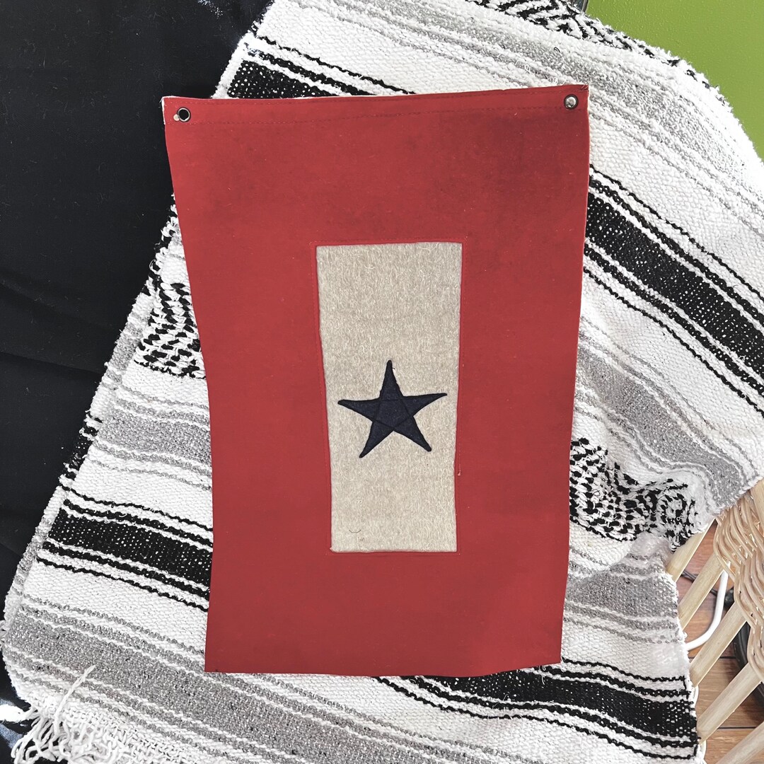 Military Service War Felt Flag / Banner Son in Service Banner, Blue ...