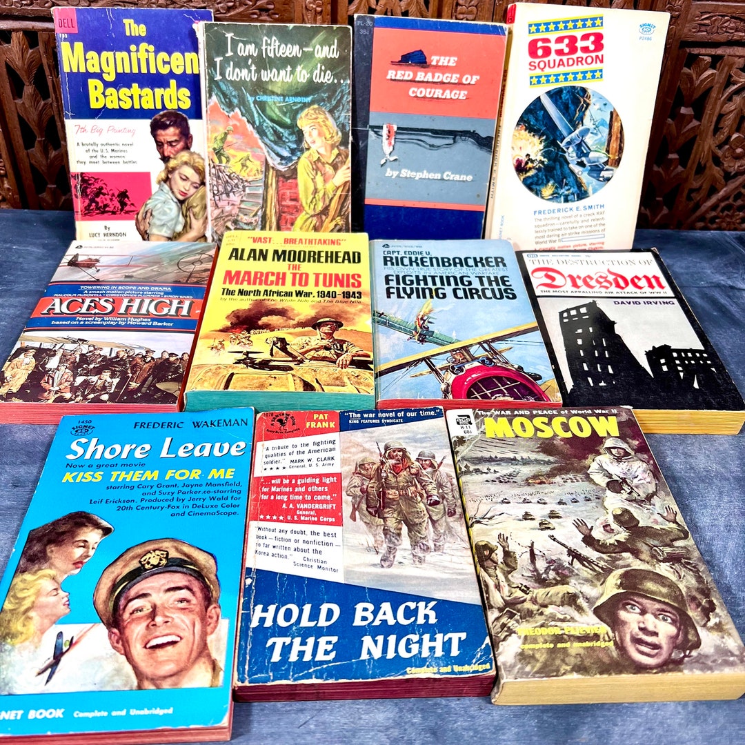 Military War Reading 11 Books Paperback Collection Vintage Nonfiction ...