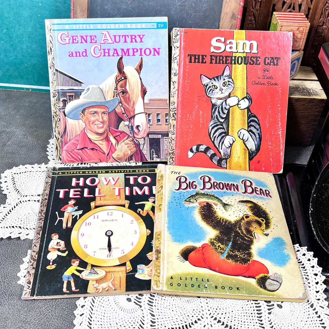 Little Golden Childrens Books Choice of Titles Vintage Sam Firehouse ...
