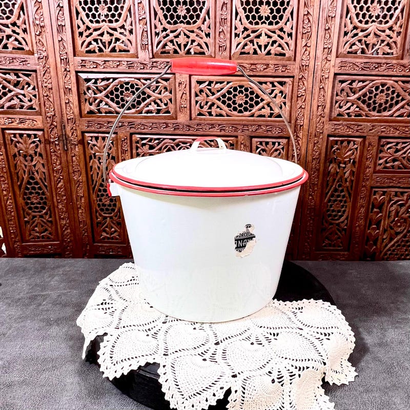 Enamel Bucket - Etsy