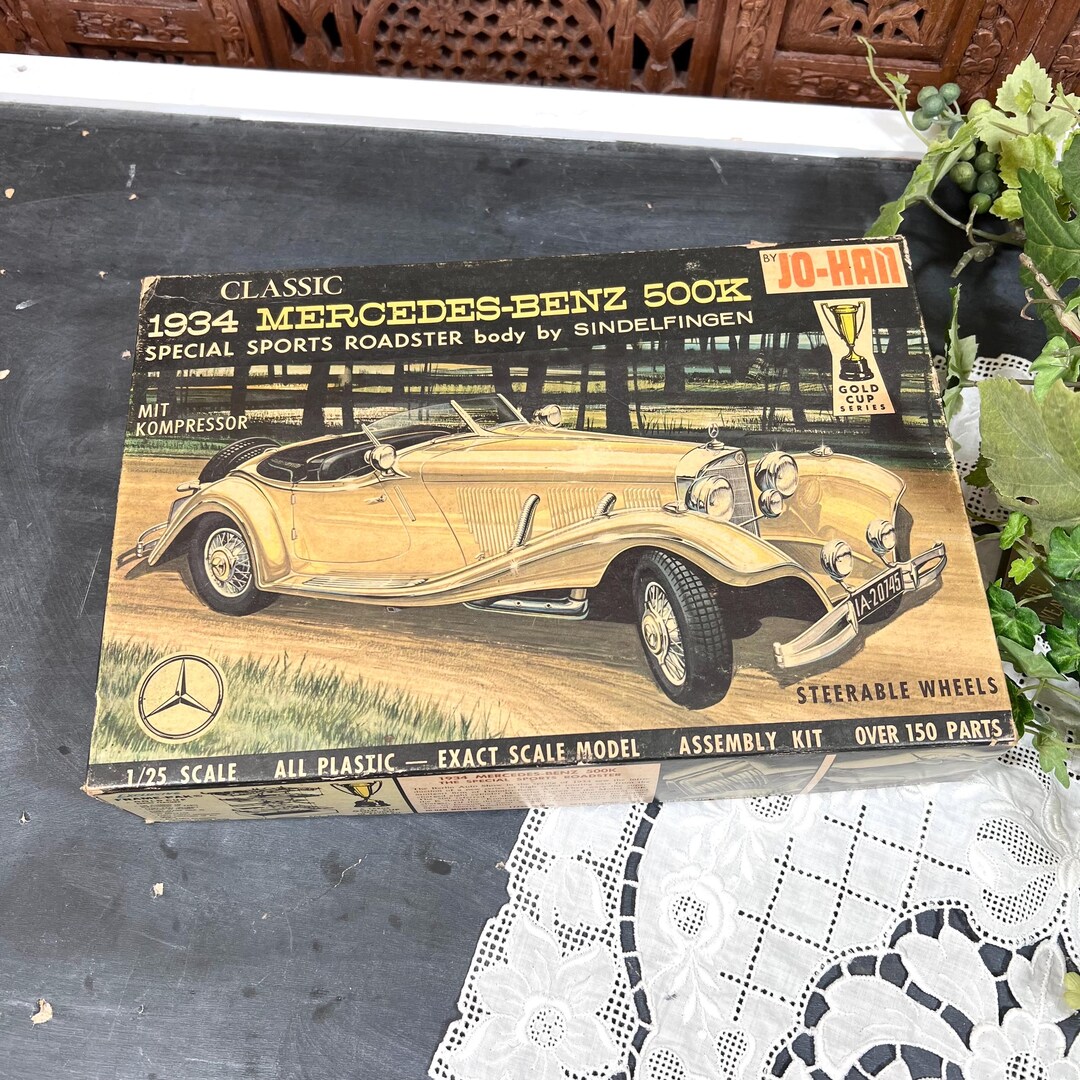 Can't Afford a Mercedes? Complete Never Used Vintage Model Kit 1/25 ...