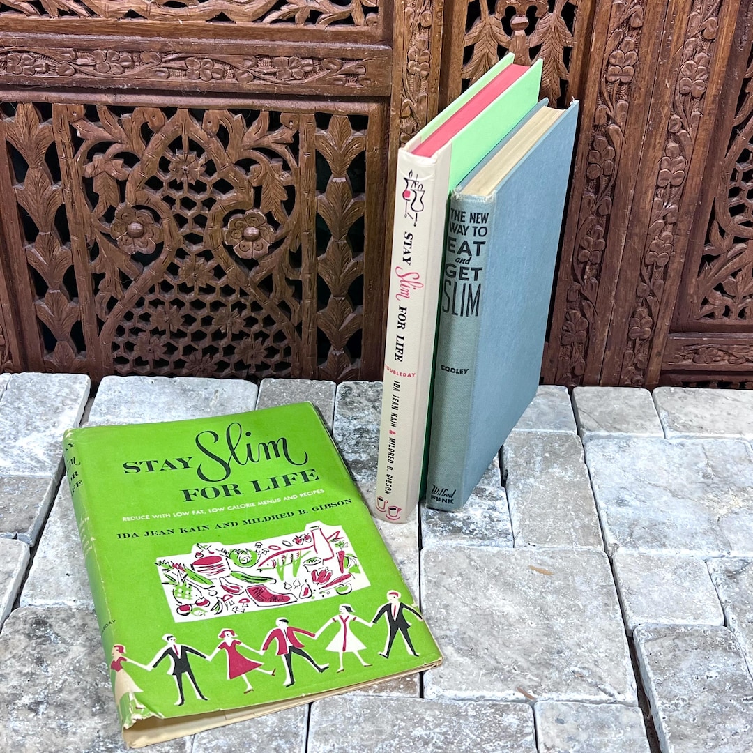 2 Diet Books 1958 & 1945 Vintage Stay Slim for Life and Eat and Get ...