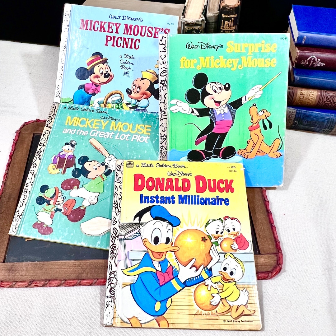 4 A Little Golden Books Collection Walt Disney Featuring - Etsy