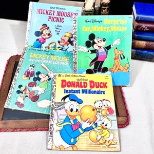 4 A Little Golden Books Collection Walt Disney Featuring - Etsy