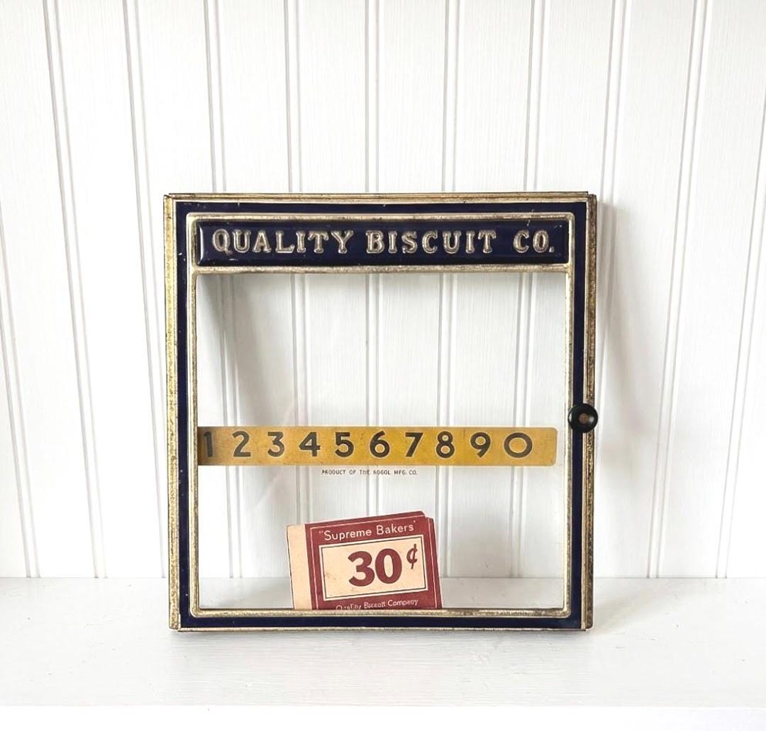 Quality Biscuit Co. Store Counter Display Antique Early 1900's - Etsy