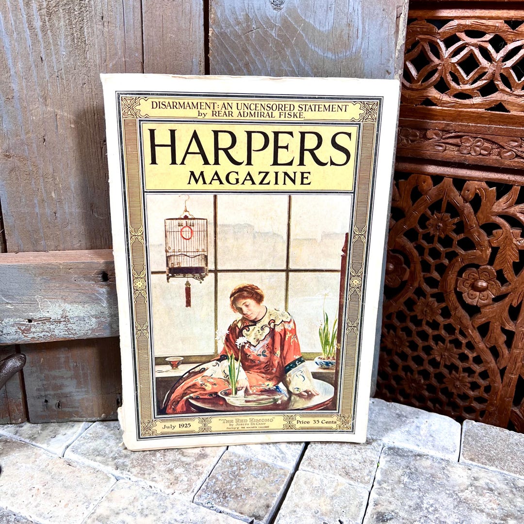 Antique Magazine Harper's Periodical - Period Advertising, Stories ...