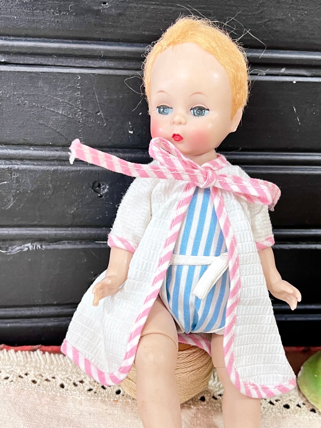 Vintage Baby Doll by Alex Jointed Arms and Legs / Blue Glass Sleep Eyes ...