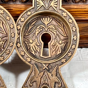 Peek Through This Keyhole Victorian Escutcheon One Plate, 5 1/4 High ...