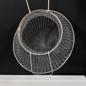 Wire Metal Mesh Basket Rustic Decor Fishing Minnow Basket - Etsy