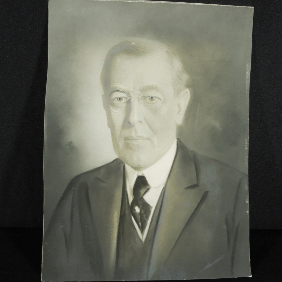 Portrait Print 28th US President Woodrow Wilson Antique - Etsy