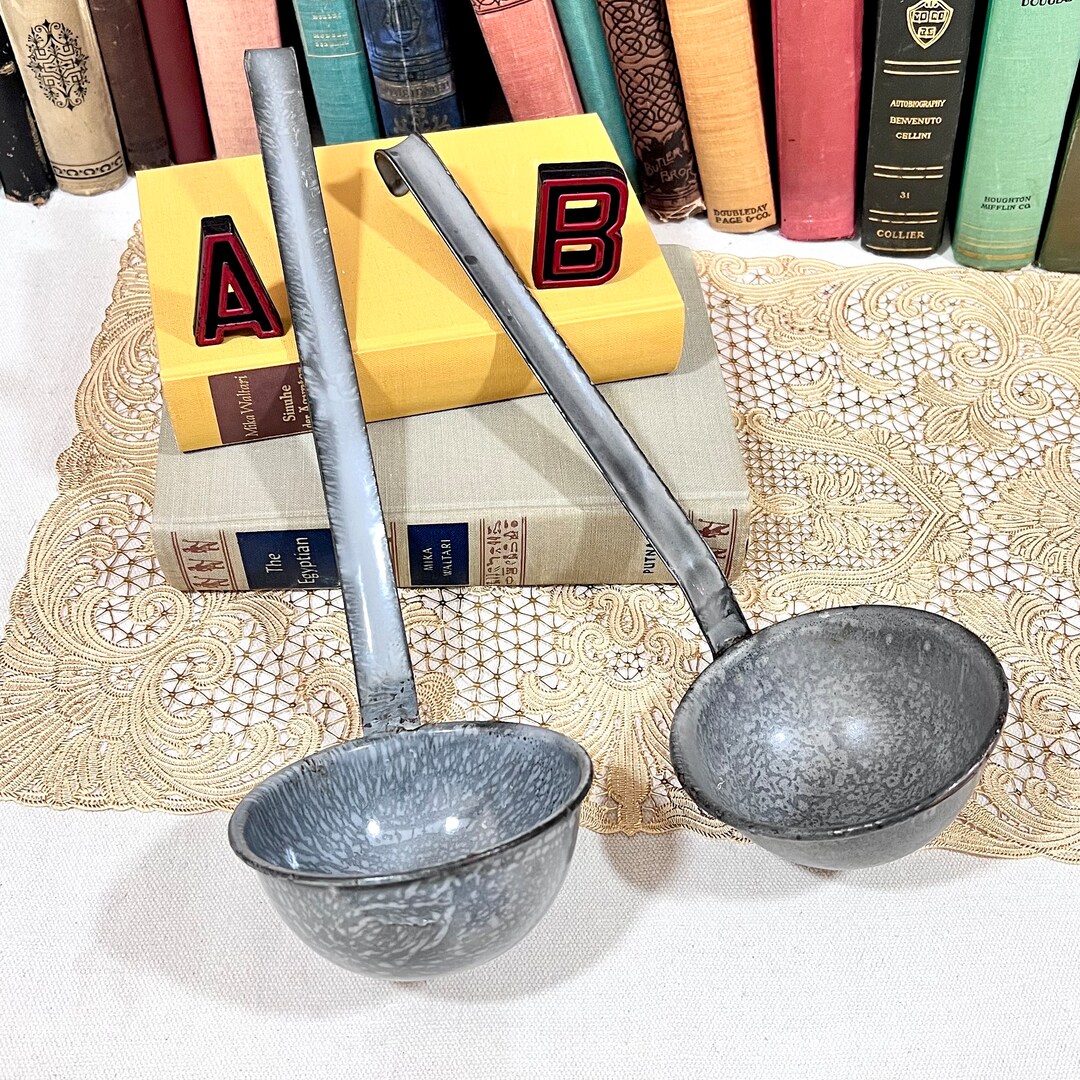Antique Graniteware Gray Dippers / Ladles - Your Choice of Style ...