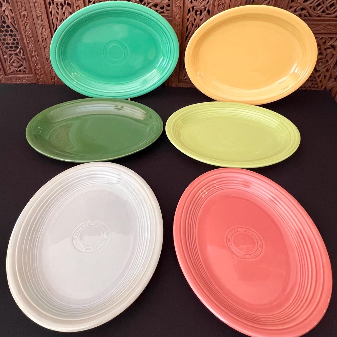Fiesta Ware Oval Platter Vintage Homer Laughlin - Please READ ...