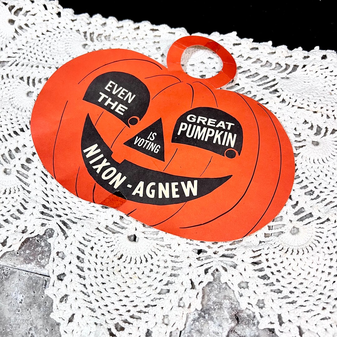 Political Nixon Campaign Promotion even the Great Pumpkin is Voting ...