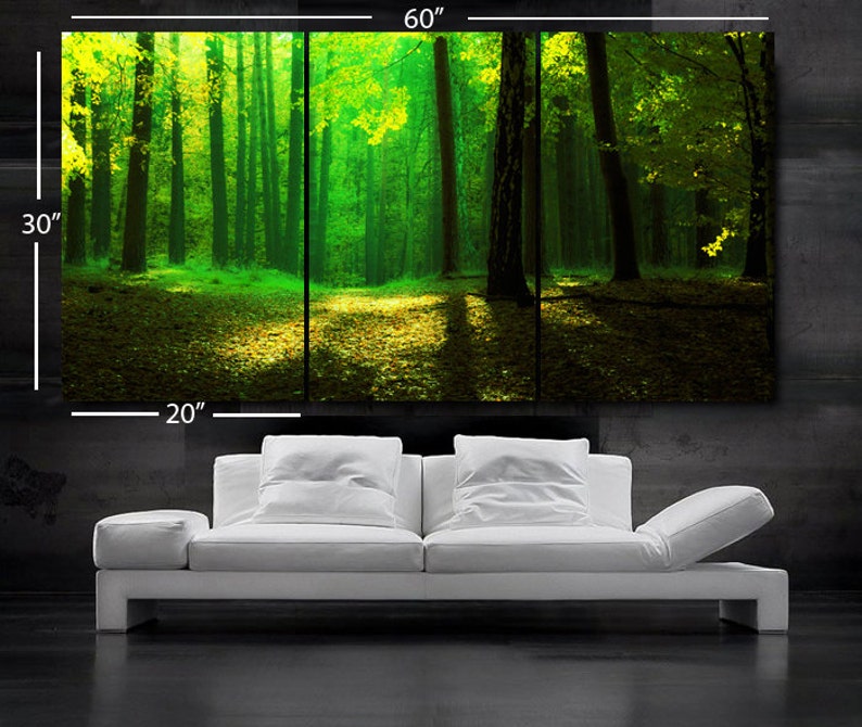 LARGE 30x 60 3 Panels Art Canvas Print Beautiful - Etsy