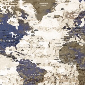 LARGE 30"x 60" 3 Panels 30x20 Ea Art Canvas Print Watercolor Beige Old ...