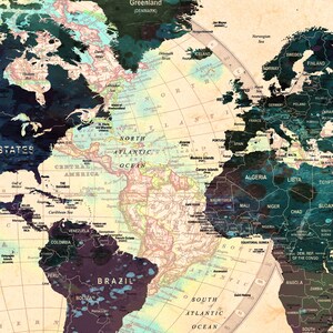 LARGE 30x 60 3 Panels 30x20 Ea Art Canvas Print Watercolor Green Beige ...