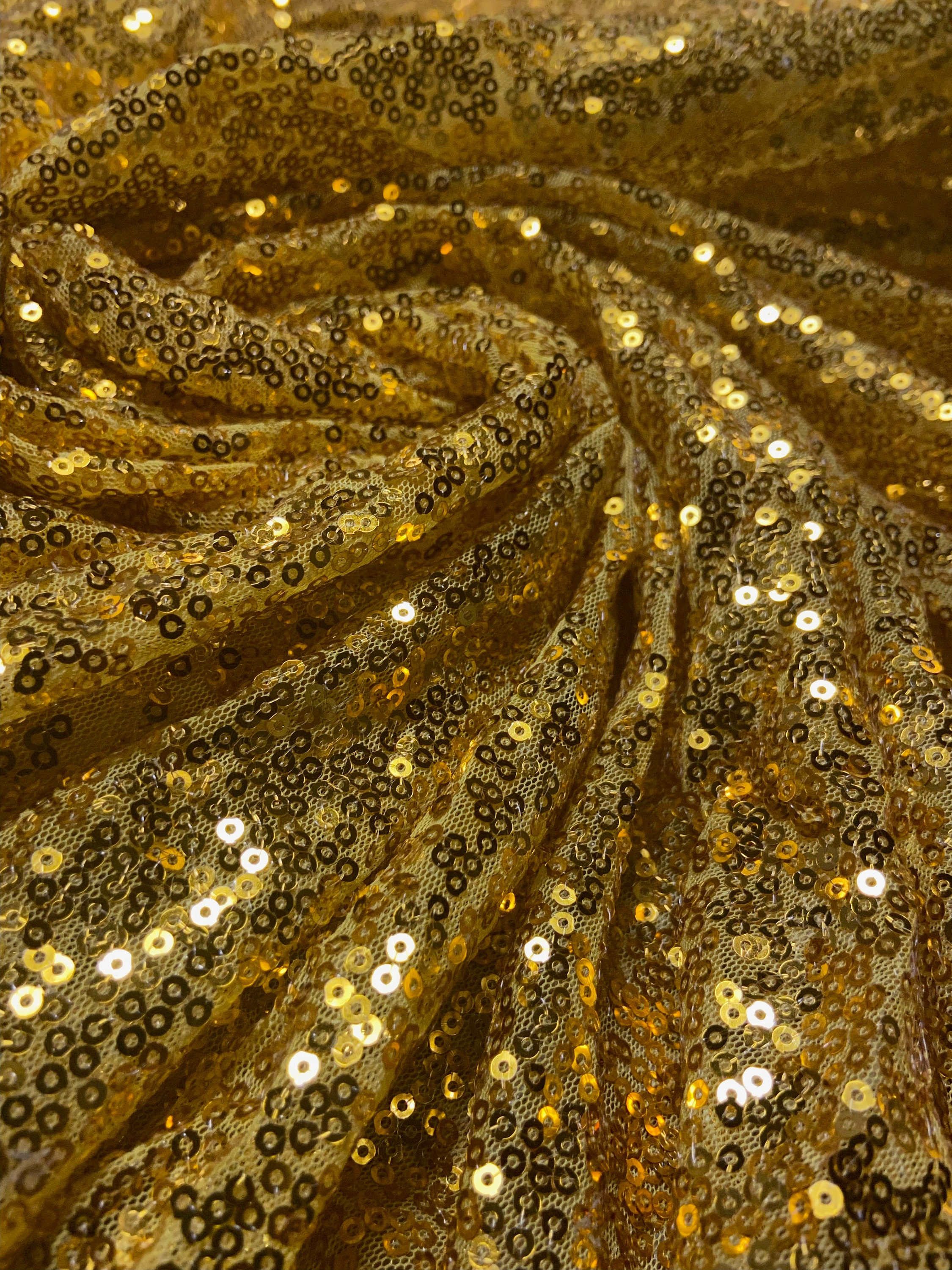 Gold Sequin Fabric - Etsy