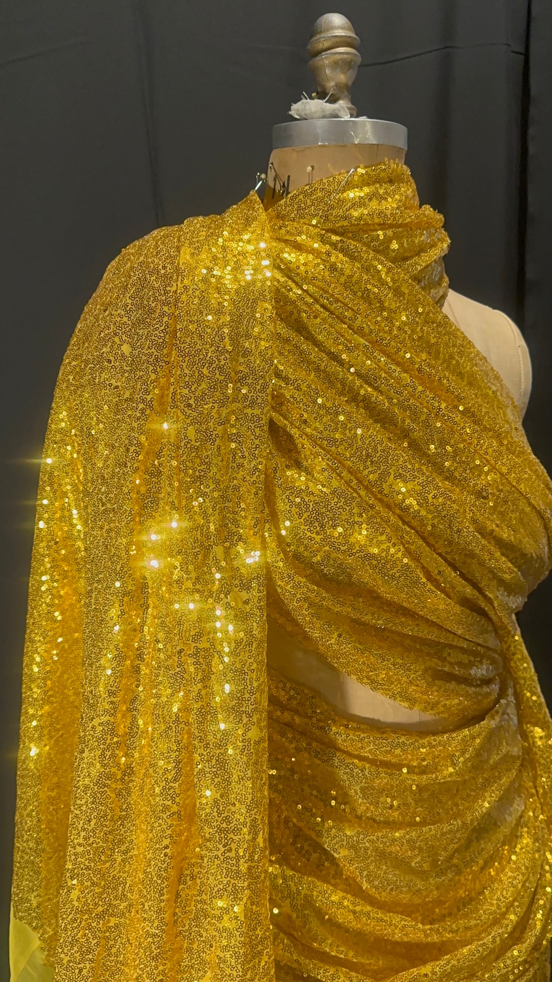 Gold Sequin Fabric - Etsy