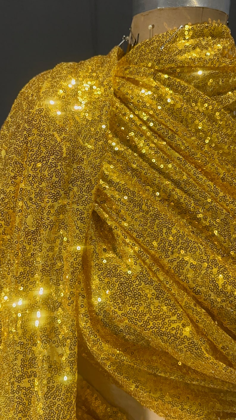 Gold Sequin Fabric - Etsy